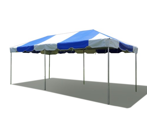 Commercial Frame Tent 10x20 Blue PVC Vinyl Canopy Waterproof Event ...