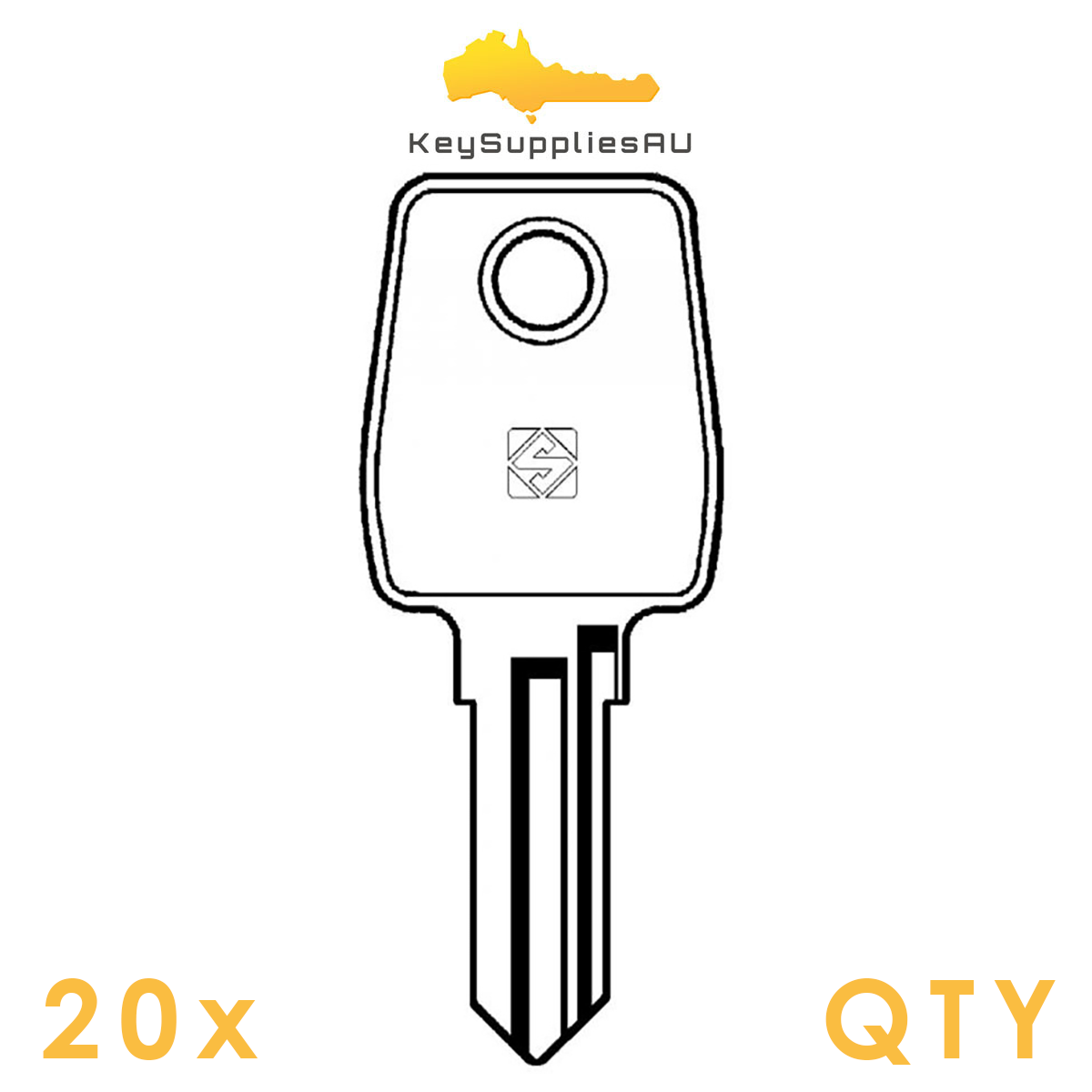 20x Silca LF22 Key Blanks for L&F LOCK FOCUS & Various Locks - Keyblank ...