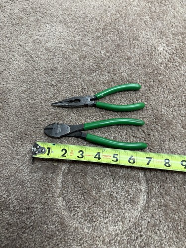 Matco Tools USA 2pc Green Long Nose & Diagonal Plier Set | eBay
