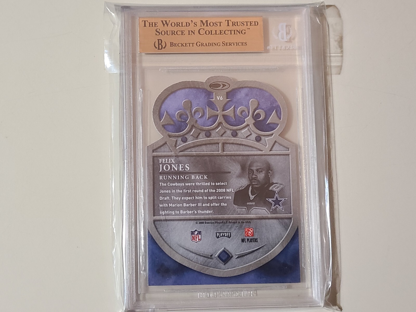 2008 Donruss National Convention Vip Crown - Felix Jones #V6 (RC) for ...