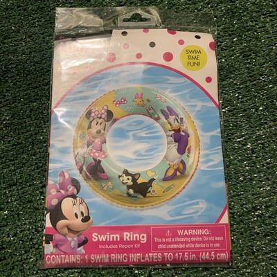DISNEY MINNIE MOUSE SWIM RING 17.5" POOL SWIM TIME FUN! WATER TOY BEACH ...