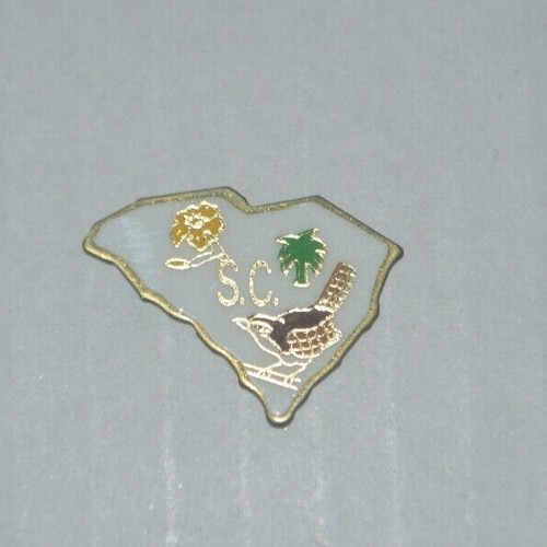 SC South Carolina State-Shaped Souvenir Lapel Hat Pin | eBay