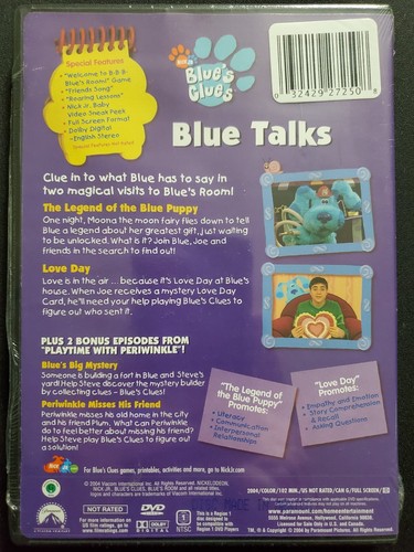 Blue's Clues: Blue Talks (DVD, 2004) Nick Jr. Region 1 NEW SEALED OOP ...