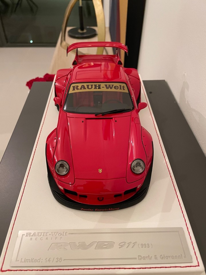 Porsche 911 993 RWB (Red Supreme) [Davis & Giovanni] 1/18 scale | eBay