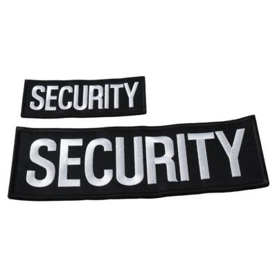 2 Pack 2 Pack Security Patches Large Security Badge Security Vest ...
