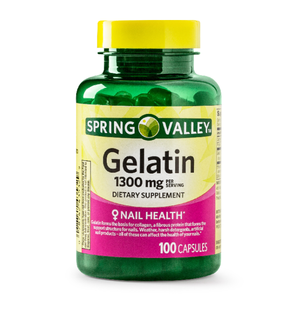 Spring Valley Gelatin 1300mg Dietary Supplement - 100 Capsules for sale ...
