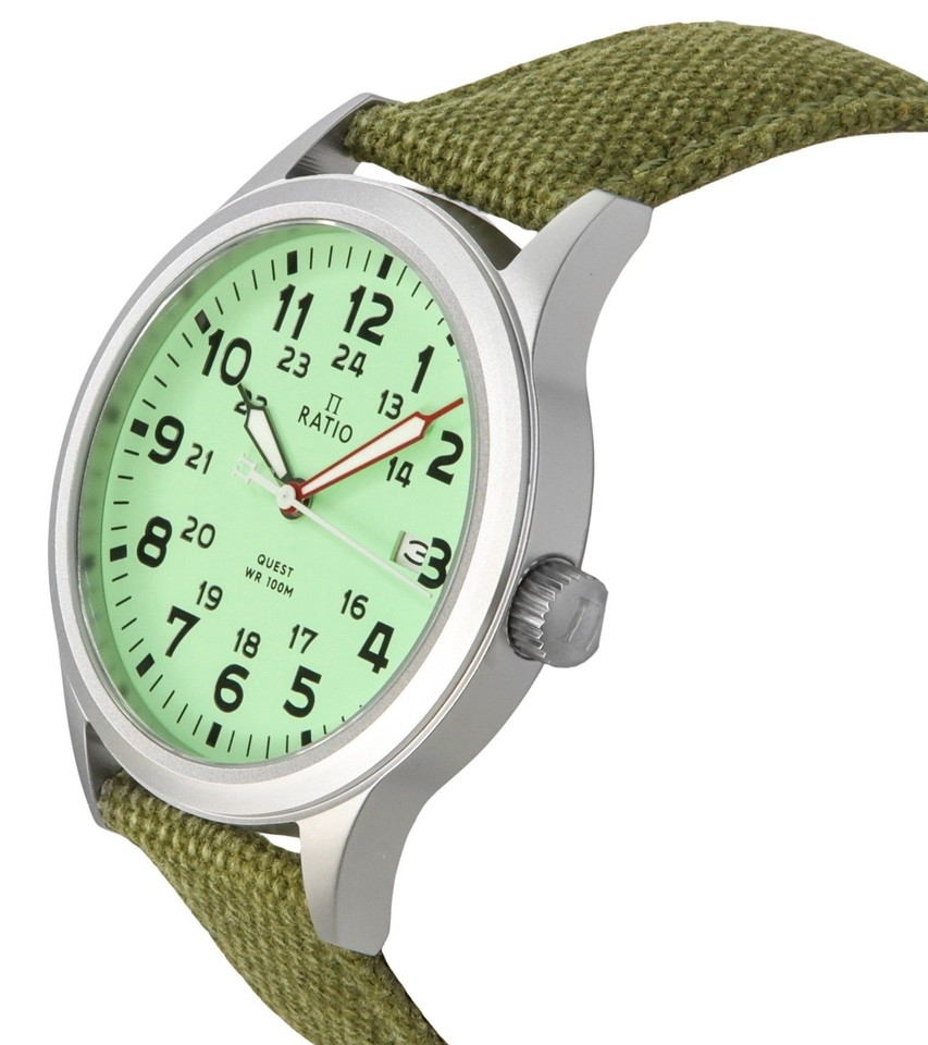 RATIO Quest Mens Field Watch Sapphire Quartz RTQ021 100M Lewis And ...