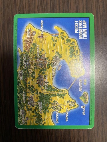 Carddas Map Green Promo Rare Pokemon Card Game | eBay