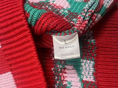 Grayson Threads Sweater Womens Large Santa Baby Ugly Christmas Acrylic ...