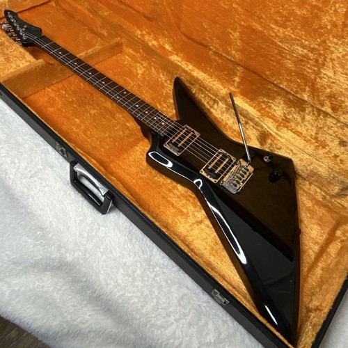 Electric Guitar Aria Pro II Deluxe ZZ Explorer 80s Black Japan Made S/N ...