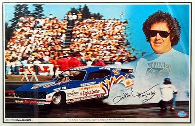 "VRHTF NHRA TOM "THE MONGOOSE" MCEWEN LAM. SR PHOTO-GRAPHICS SPORTSTARS ...