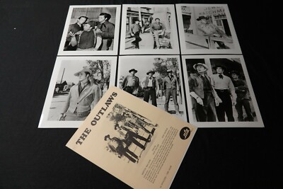 Outlaws Barton MacLane Don Collier rare photos presse serie t.v western ...