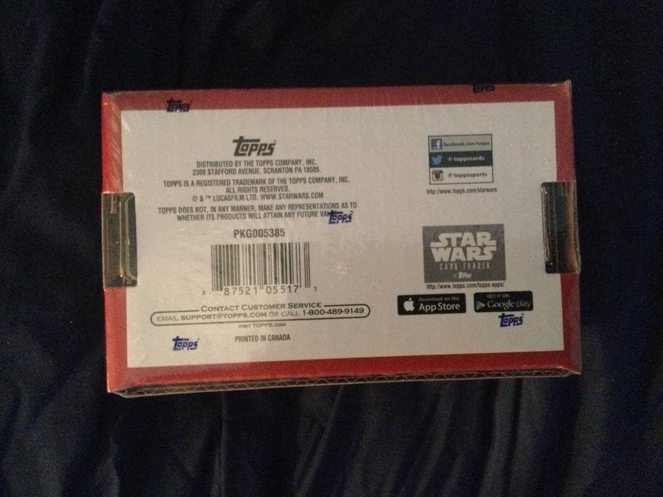 Topps *Star Wars Complete Set 310 Trading Cards The Force Awakens ...