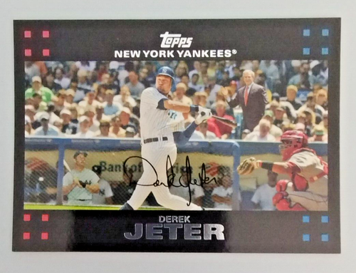 2007 Topps Derek Jeter #40 with Bush and Mantle | eBay