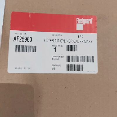 NOS Fleetguard AF25960 Air Filter | eBay
