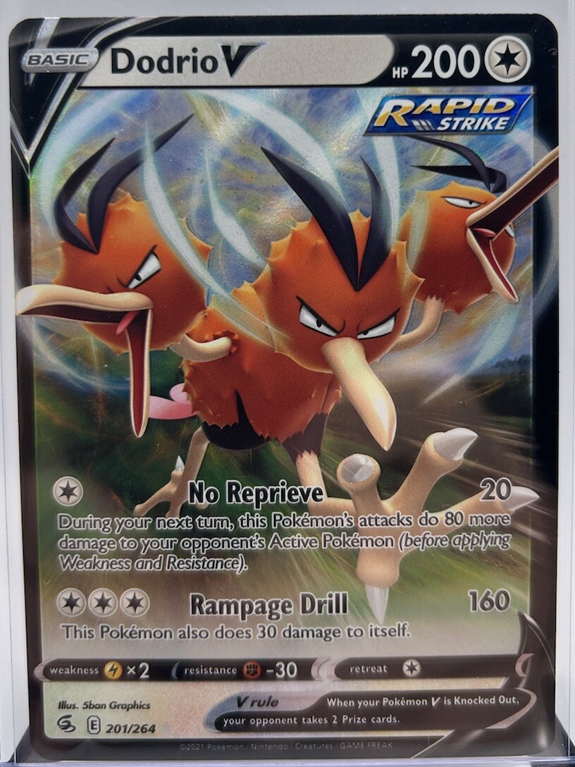 Pokémon TCG - Dodrio V Holo Ultra Rare - Fusion Strike - 201/264 - NM/M ...