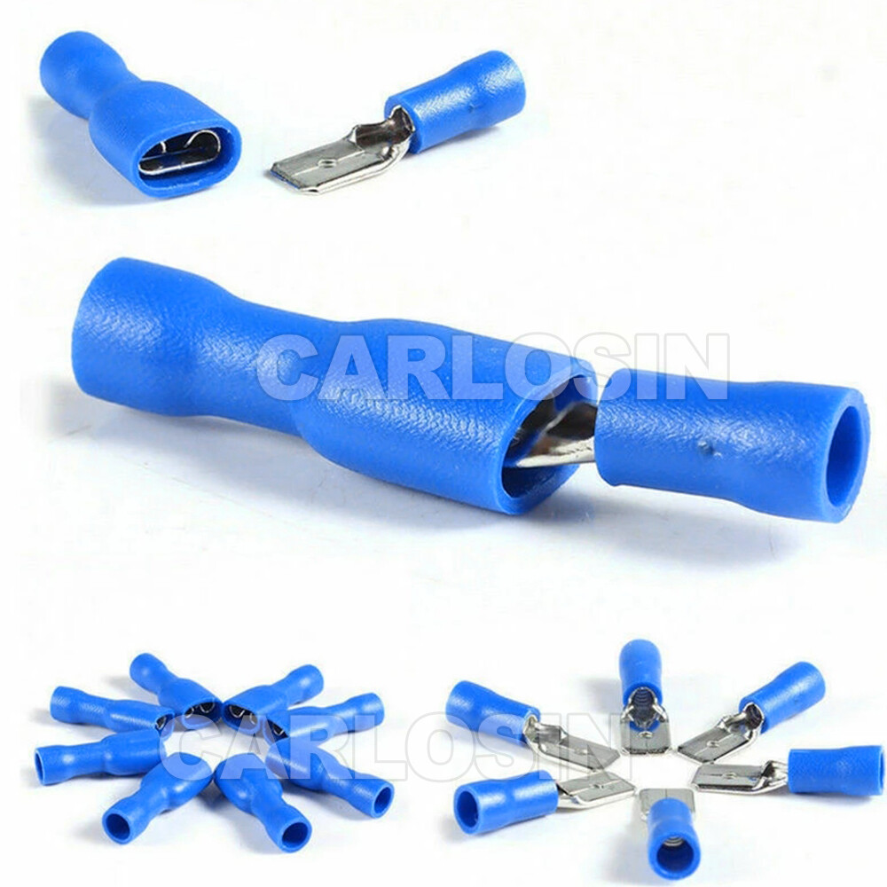 100Pcs Terminal Electrical Wire Connector Kit Assorted Insulated Crimp ...