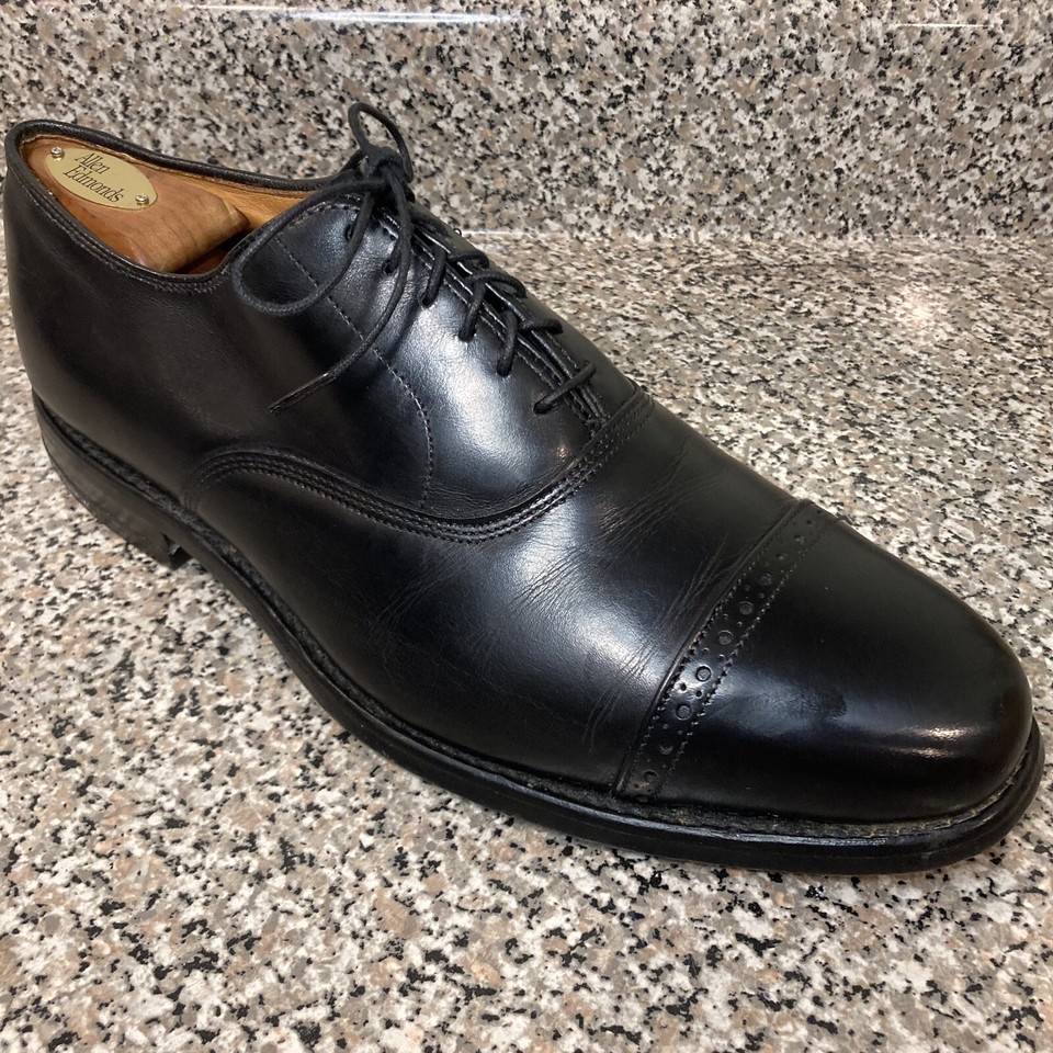 Allen Edmonds Byron 2004 Black Balmoral Quarter-Brogue Cap Toe Oxford ...