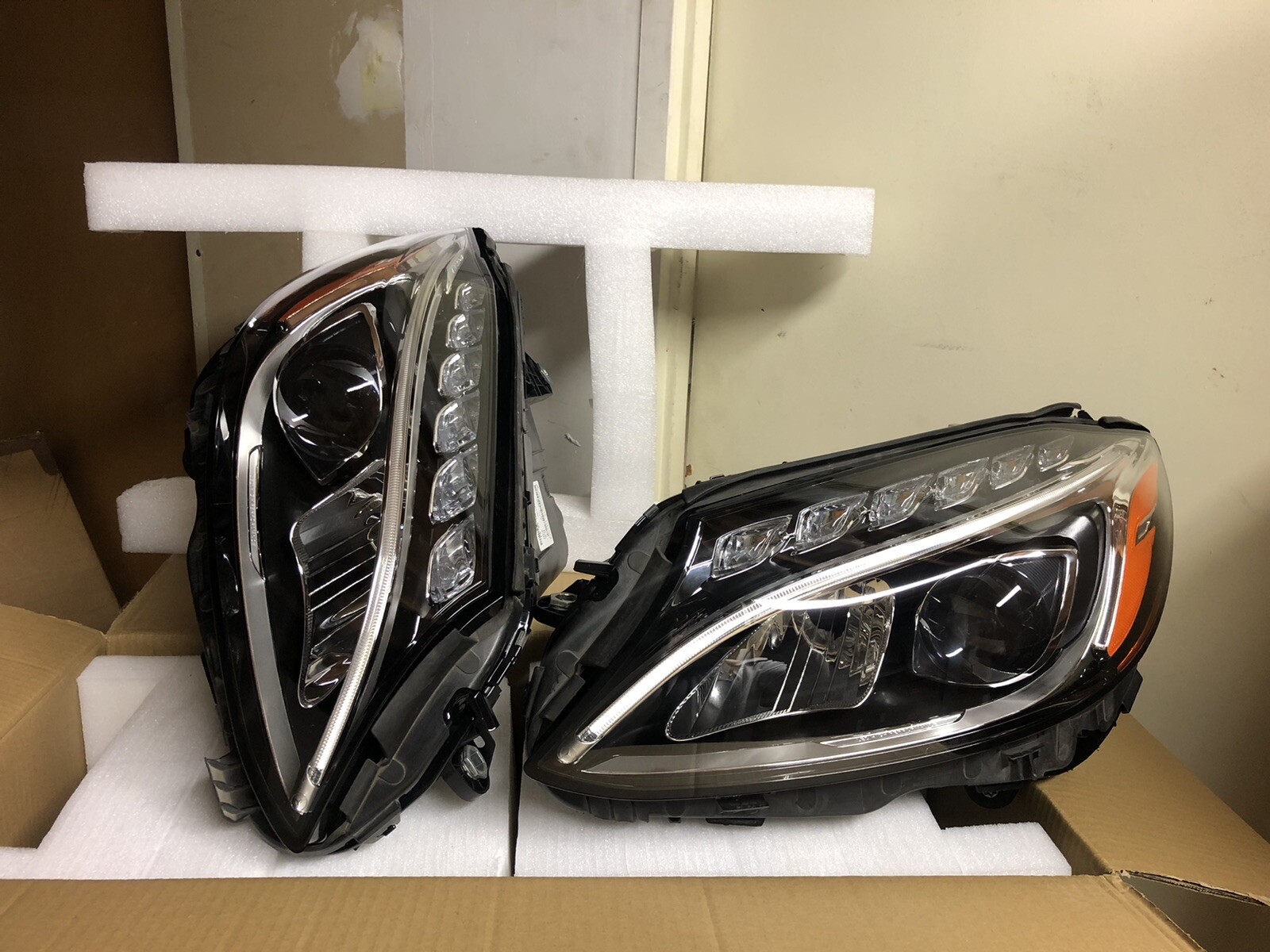 2015 2016 2017 2018 Mercedes Benz C-Class C300 LED Headlights Left ...