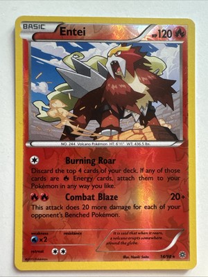Entei - 14/98 XY - Pokémon Ancient Origins - Reverse Holo - NM | eBay