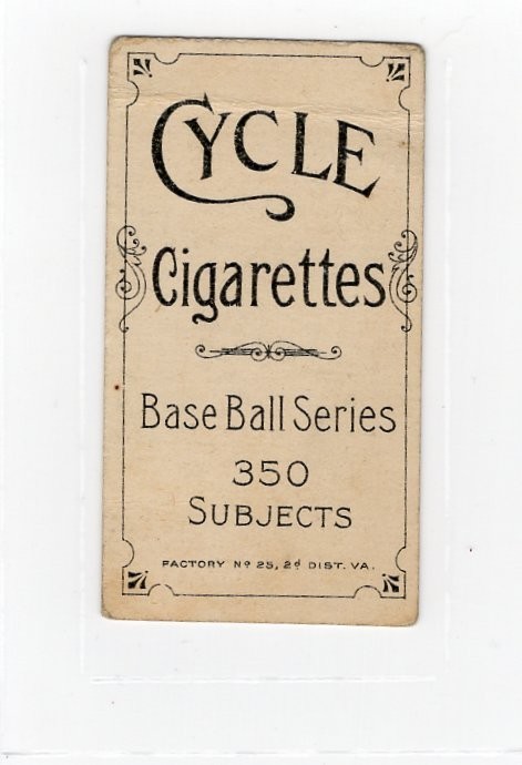 1909-11 T206 Baseball tobacco card Harry Krause RARE CYCLE 350 BACK | eBay