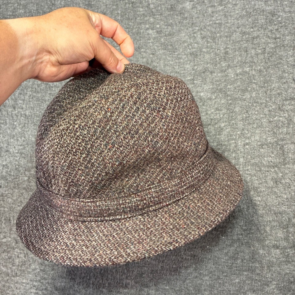Pendleton Mens Large Bucket Hat Brown Grey Tweed Outdoor Casual Warm | eBay