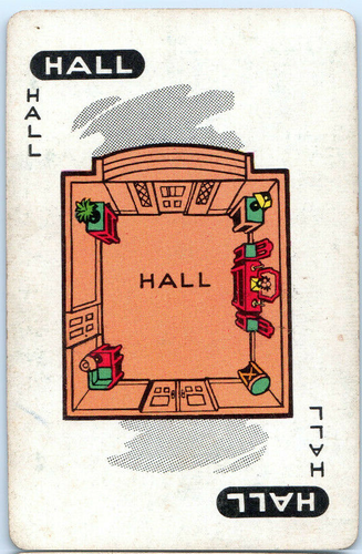 1949 Original Clue Board Game Hall Room Replacement Card Vintage | eBay