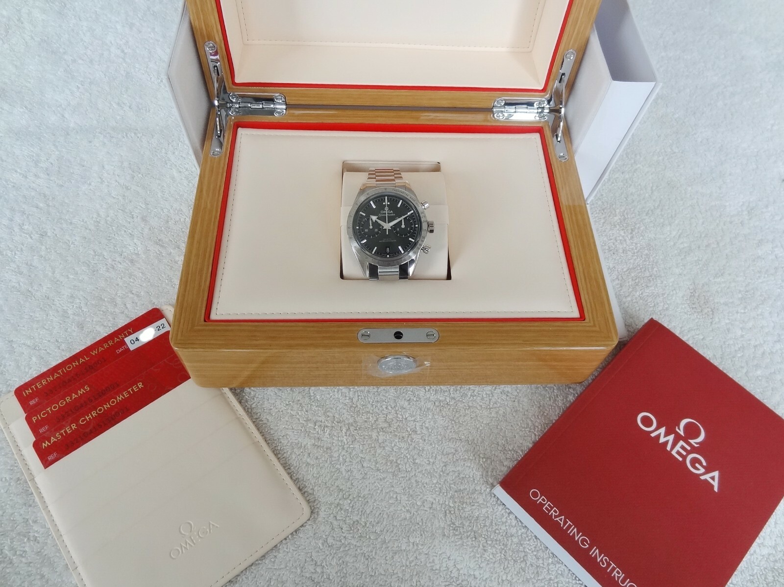NEW 2022 Omega Speedmaster 57 Green Dial Chronograph 40.5 MM 332.10.41 ...