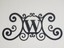 Iron Letter W Door Monogram Wall Decoration Plaque Metal Art Initial ...