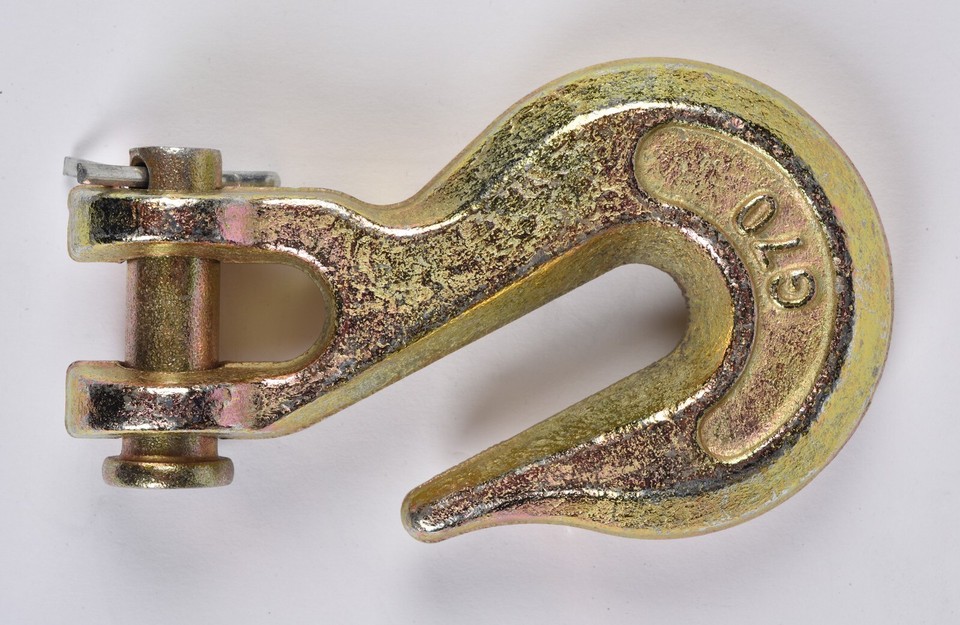 4x Clevis Grab Hook Tow Chain End G70 1/4" Flatbed Trailer Tie Down ...