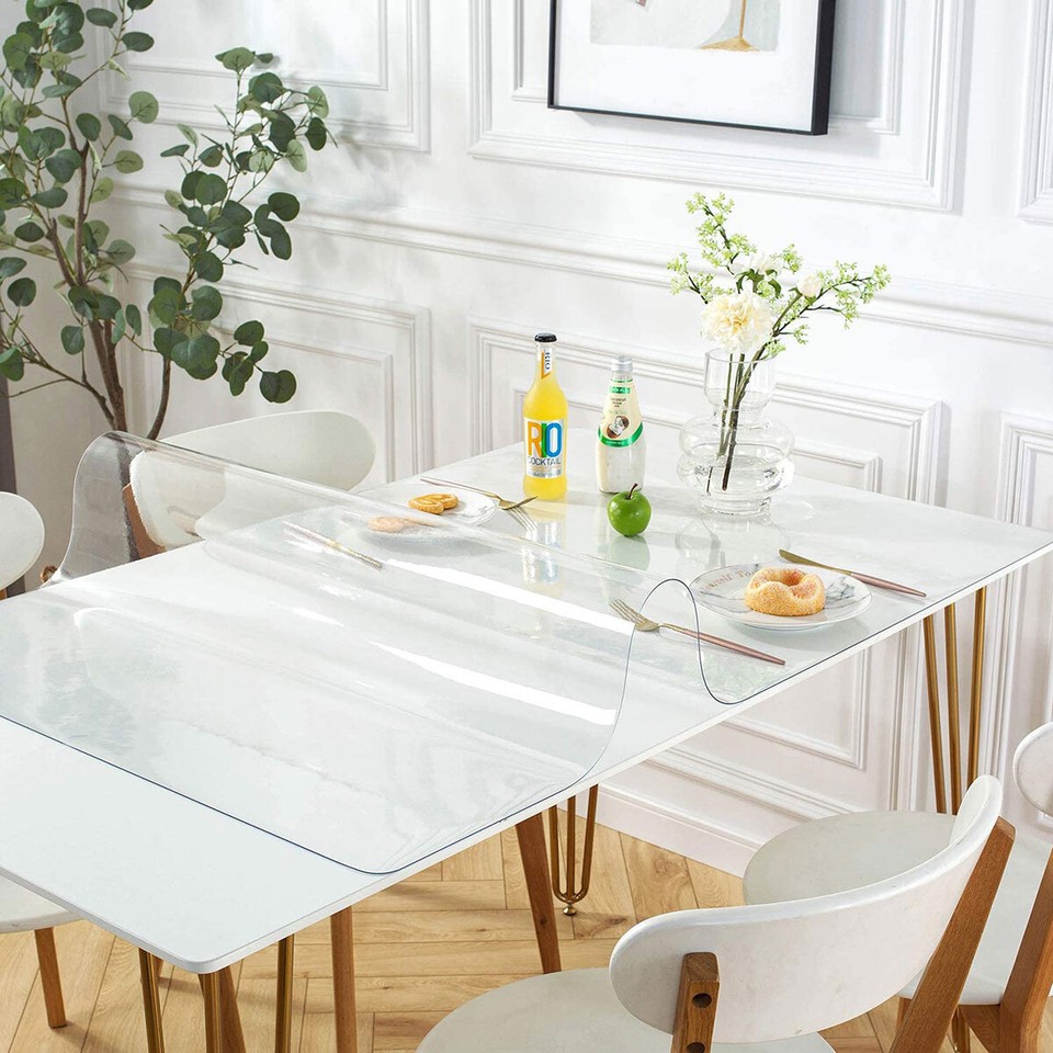 Non Slip Table mats Mat Floor Computer Carpet Protector PVC Plastic ...