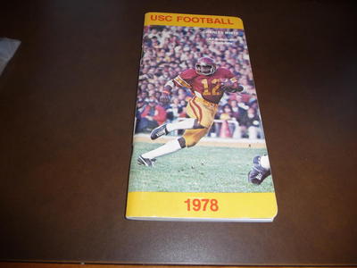 1978 USC COLLEGE FOOTBALL MEDIA GUIDE CHARLES WHITE COVER EX-MINT BOX ...