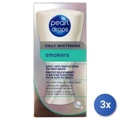 3x Pearl Drops Toothpaste Whitening 50 ML Smokers | eBay Australia