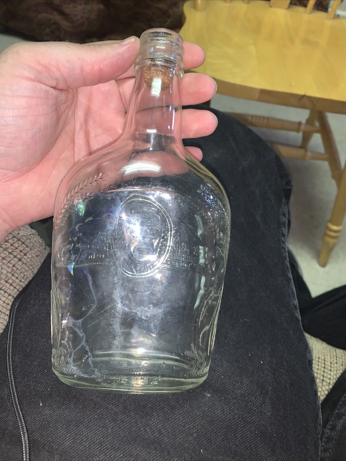 Vintage 1930's Harry Wilken & Family Distillery Embossed Empty Whiskey ...