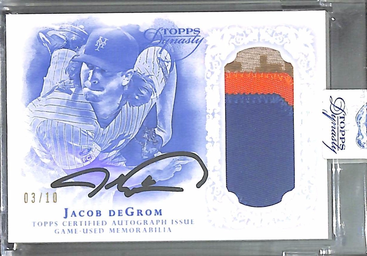 2015 Topps Dynasty Patch Autograph #AP=JDE4 Jacob DeGrom No 3 of 10 | eBay