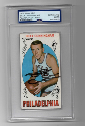 Billy Cunningham 1969 Topps Signed PSA Authentic | eBay