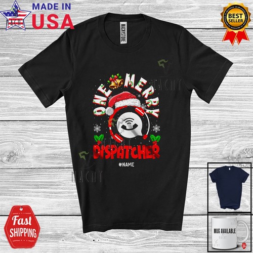 Custom Name One Merry Dispatcher; Fantastic Christmas Santa Jobs ...