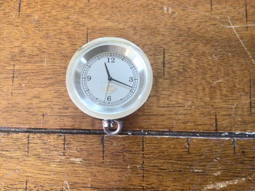 Harley Davidson Accessory - Handlebar clock 1 1/2” Silver Tim | eBay