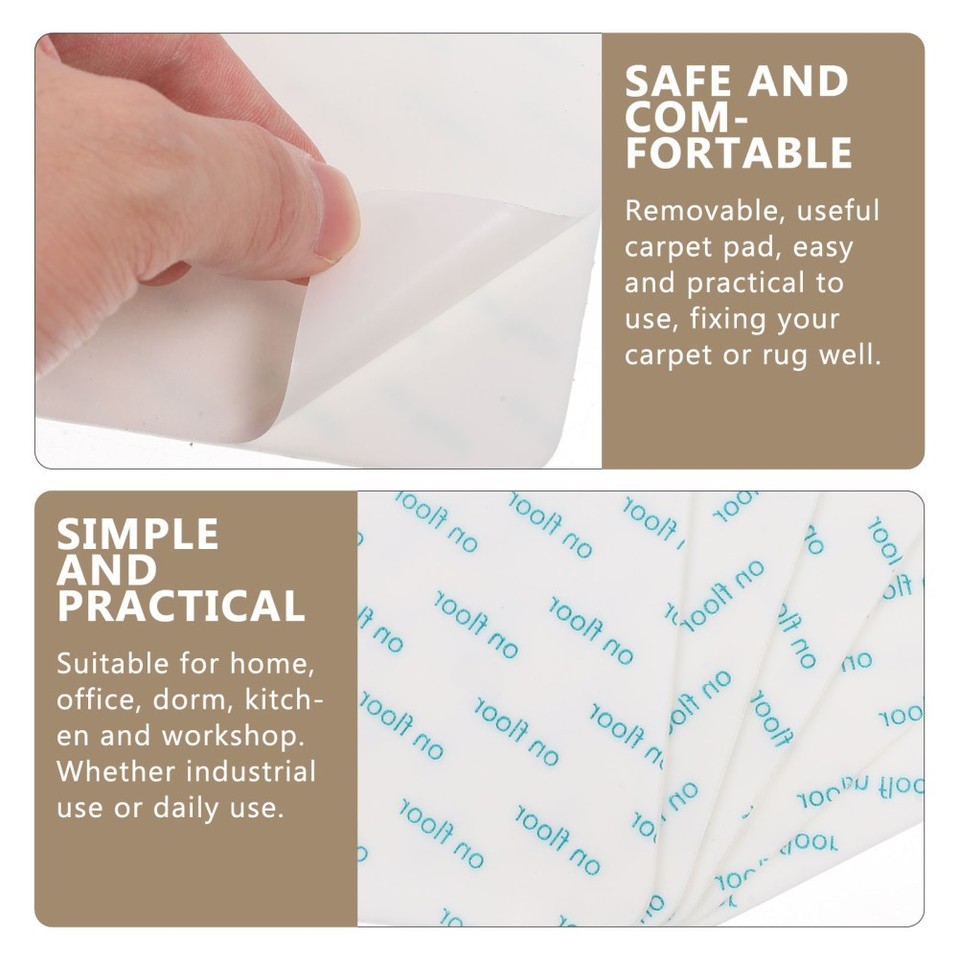 12 Pcs Rug Stickers for Tile Carpet Pad Runner Gripper Home Products ...