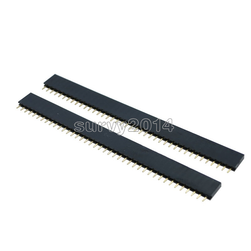 10PCS 40Pin 2.54mm Single Row Straight Female Pin Header Strip PBC ...