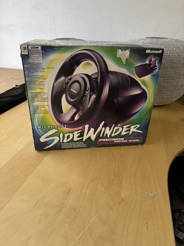 Microsoft Sidewinder Precision Racing Wheel W/ Pedals Vintage (F2) Open ...