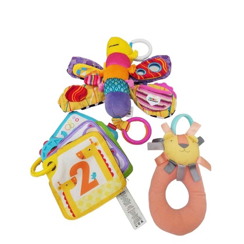 Lamaze Butterfly Firefly Baby Rattle Crinkle Teether Caterpillar ...
