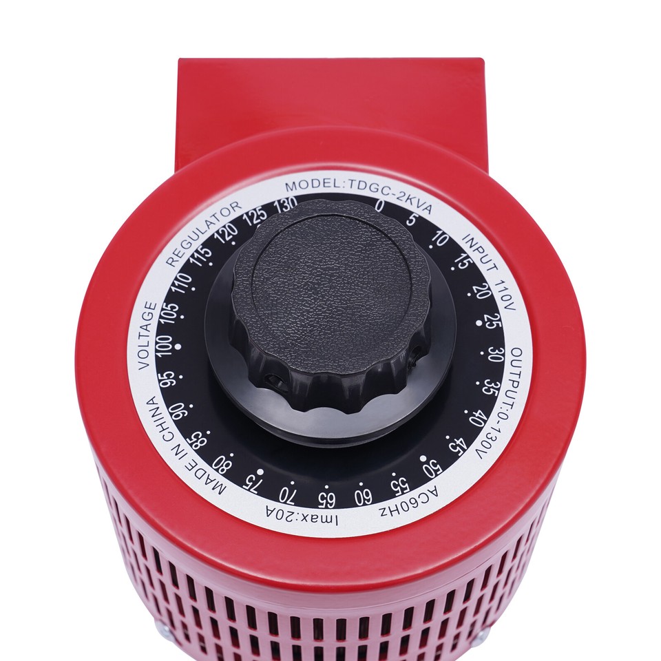 20Amp Variac Transformer Variable Red 0-130V AC Voltage Regulator ...