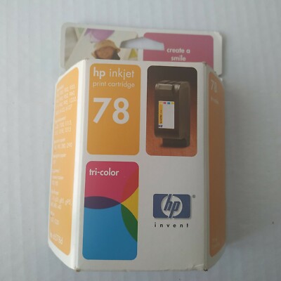 Genuine HP 78 Tri-Color Ink Cartridge (C6578D) New In Box - Expired ...