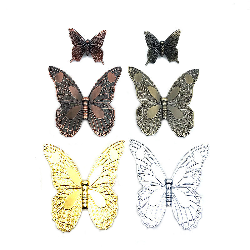 Butterfly Door Knobs Drawer Cabinet Cupboard Furniture Kitchen Handle ...