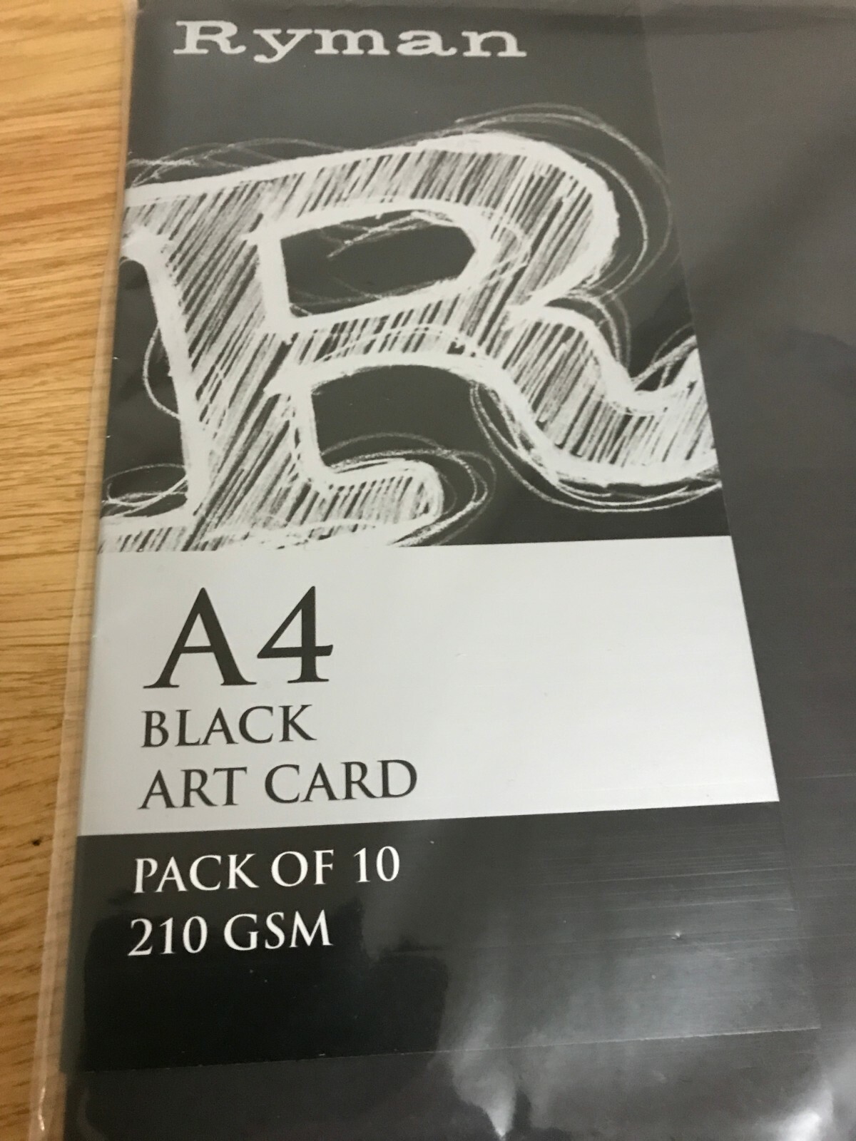 Ryman - A4 BLACK Art Card - Pack of 9, 210gsm | eBay UK