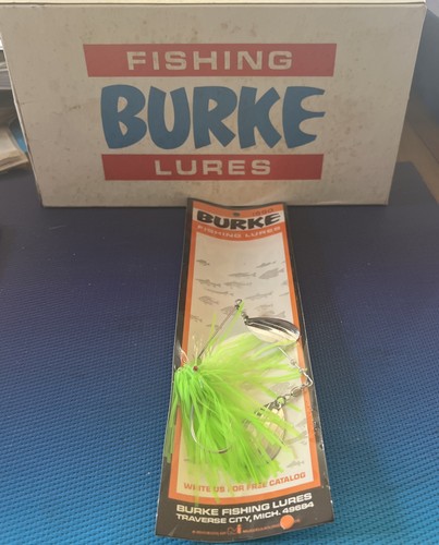 Vintage Burke Spinnerbait Green Fishing Lure 1690 | eBay