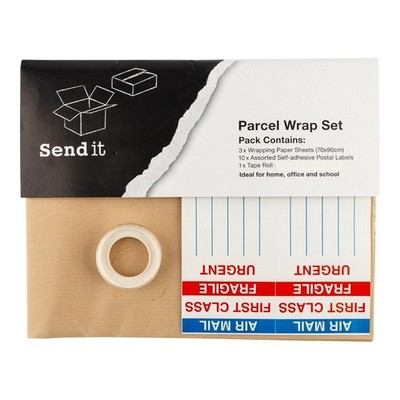 Parcel Wrap Set | Strong Shipping Wrap with Tape & Protective Materials ...