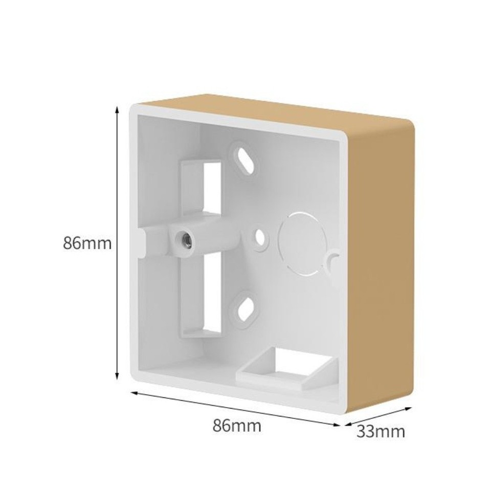 Home Renovation 86 Switch Socket Wall Mounting Box PVC Wiring Box Heat ...