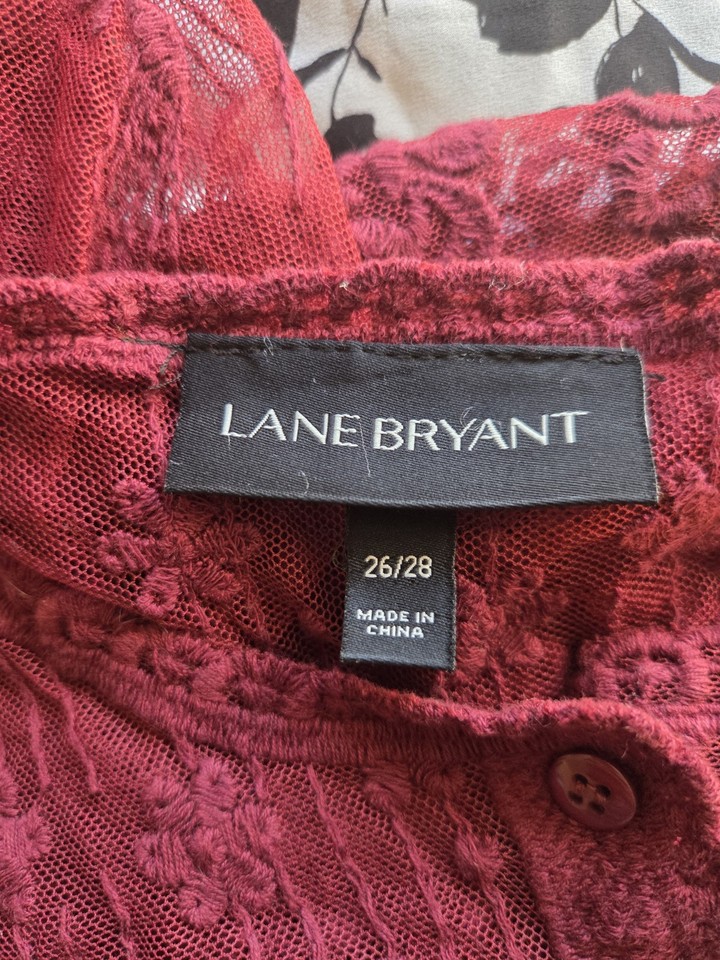 LANE BRYANT Beautiful Lacey Top Size 26/28 4X | eBay
